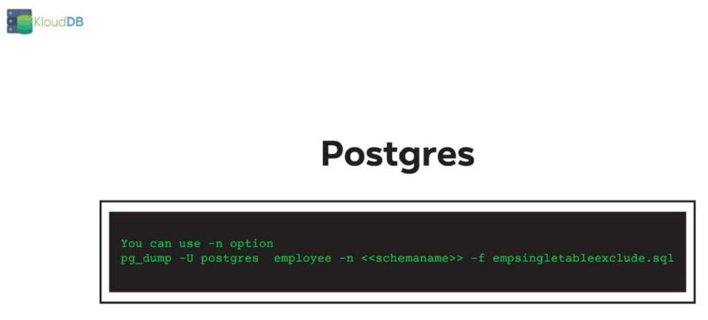 Postgres for Oracle DBAs – Datapump Vs Pg_dump - KloudDB